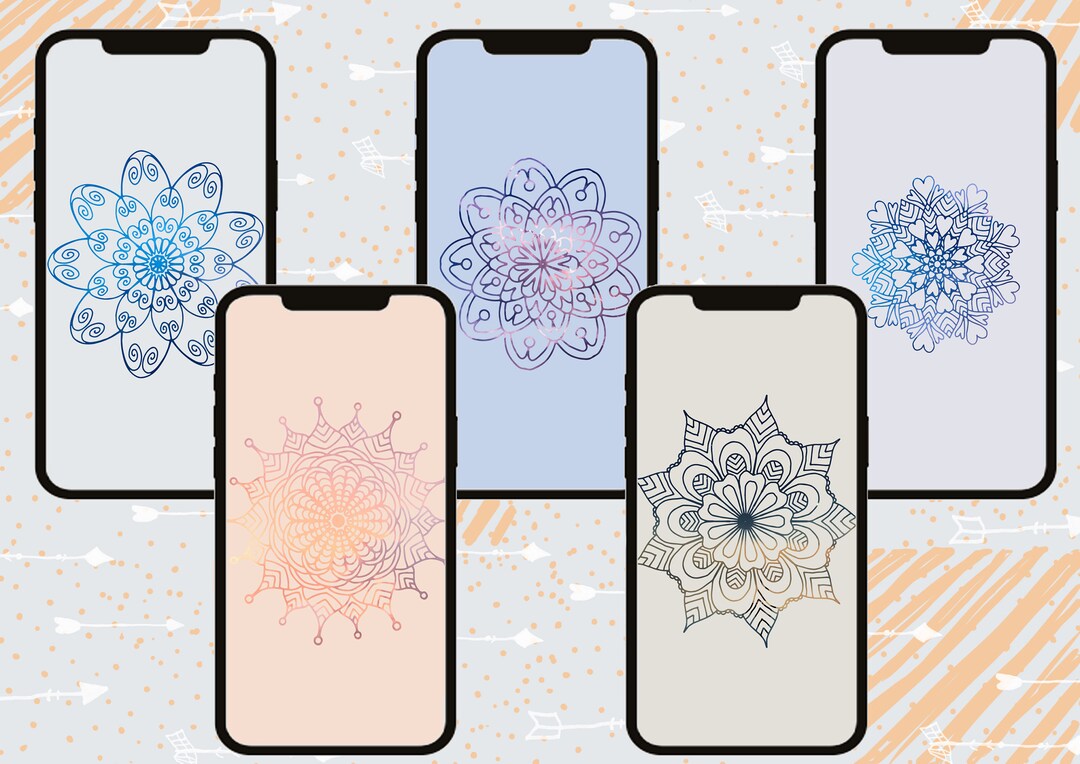 Mandala Minimalist Phone Wallpapers | 5 Phone Wallpapers | Screensaver ...
