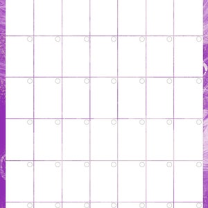 Blank Monthly Calendar | Colourful | 12 Different Colour Options ...