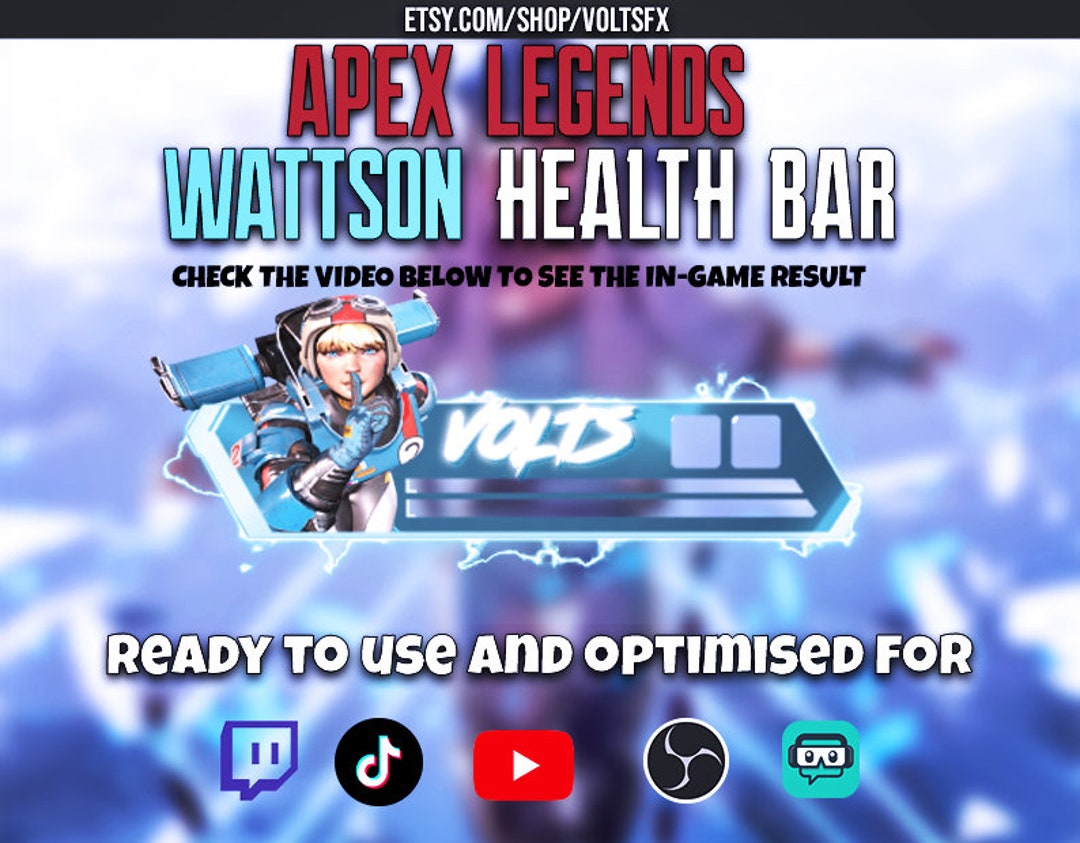 Apex Legends Wattson Animated Health Bar Transparent - Etsy