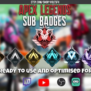 Apex Legends Badges/sub Badge/cheer Badge for Twitch - Etsy