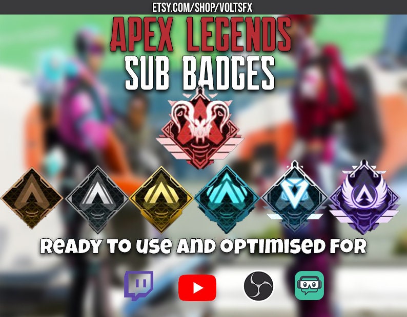 Apex Legends Badges/sub Badge/cheer Badge for Twitch - Etsy