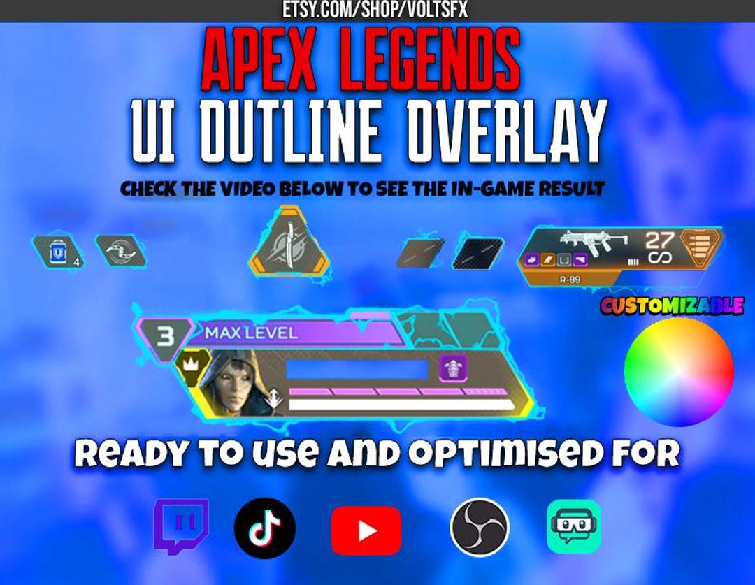 Apex Legends Animated Stream Overlay: Customizable UI Outline for ...