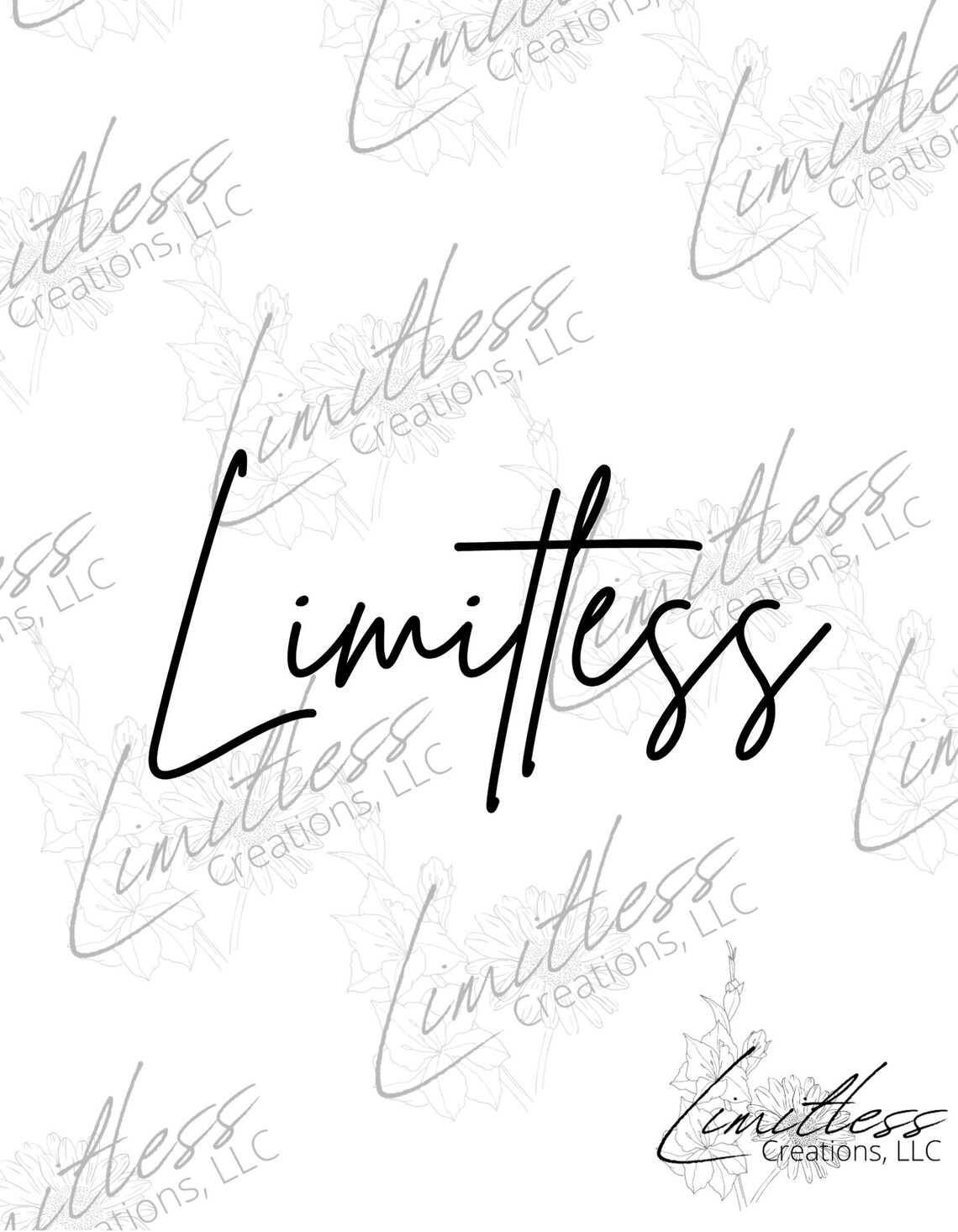 Limitless SVG, PNG, Minimalist, Svg, Simple, Calligraphy, Cricut and ...