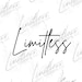 Limitless SVG, PNG, Minimalist, Svg, Simple, Calligraphy, Cricut and ...