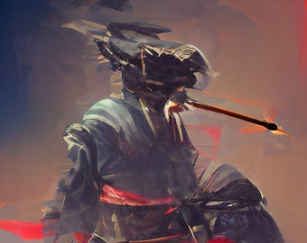 Samurai Dark Poster - Etsy