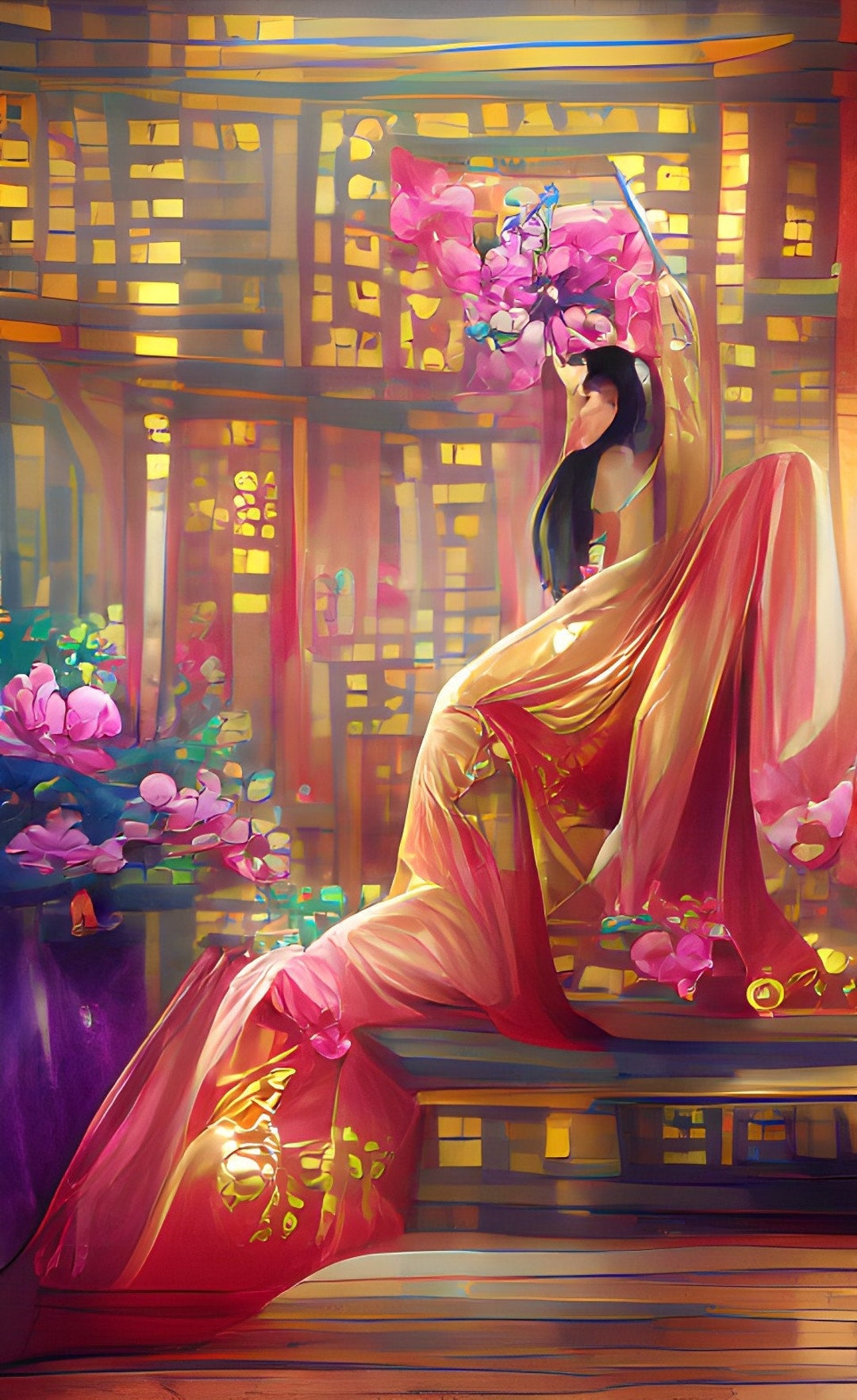 Chinese Princess Sitting in Her Palace, Elegant, Majestic, - Etsy