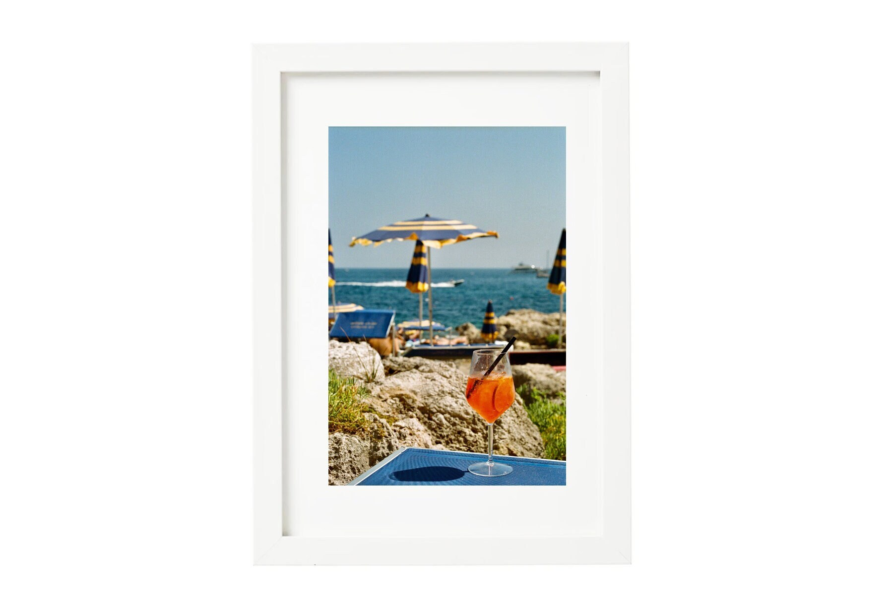 Aperol Spritz Vertical | Capri Beach Club | Amalfi Coast Beach Art ...
