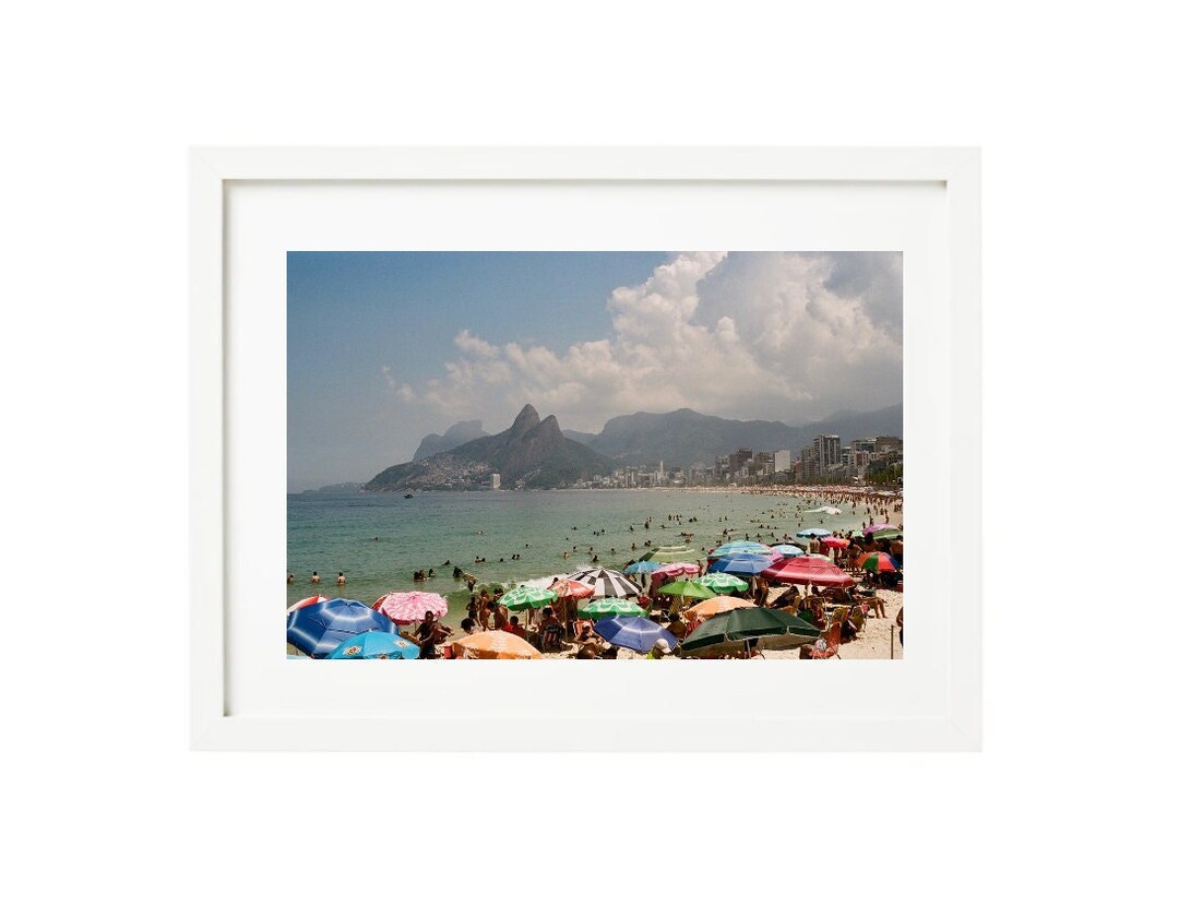 Ipanema Beach Day Horizontal | Tropical Beach Art Print | Rio De ...