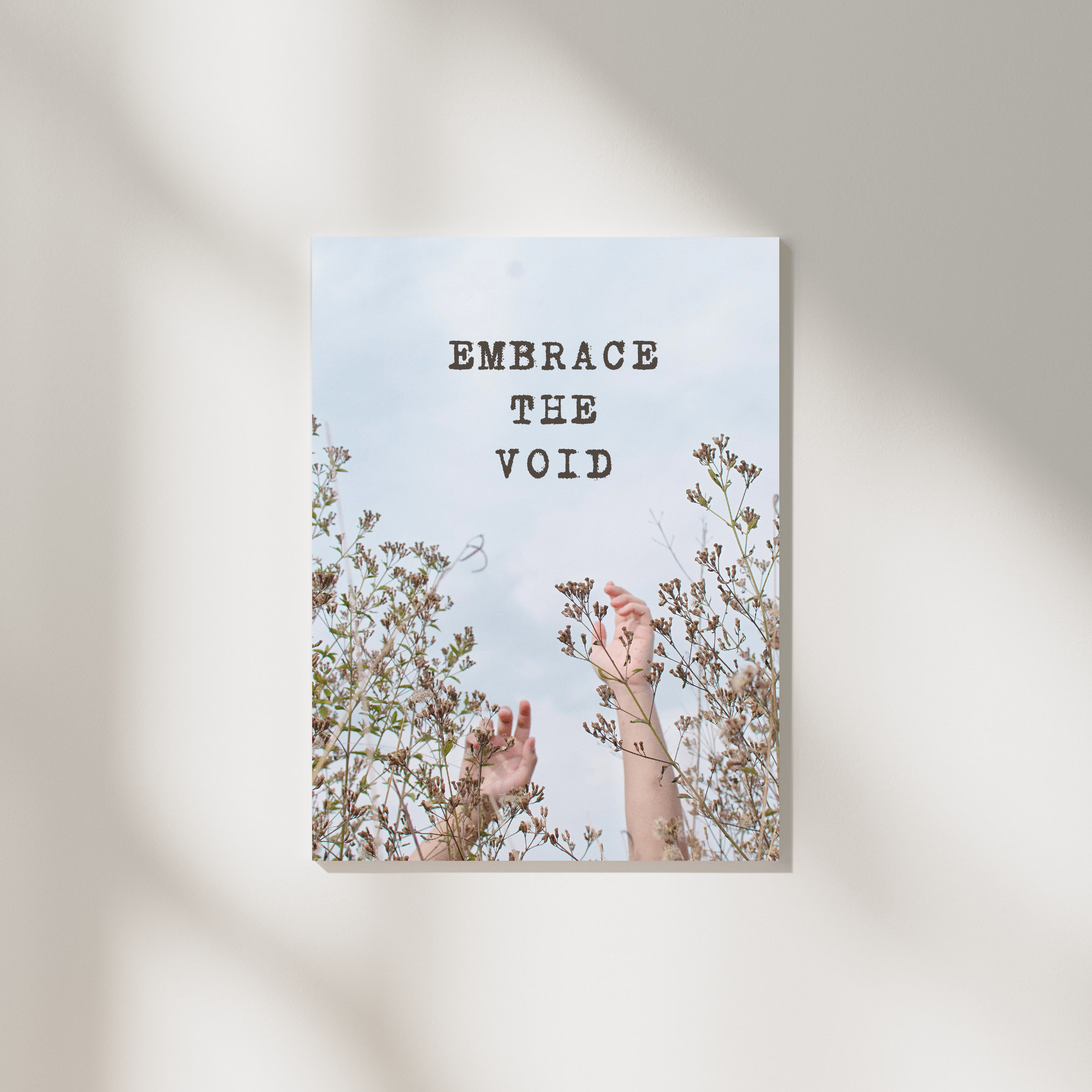 Embrace the Void Inspirational Art, Whimsical Nature Print, Sarcastic ...