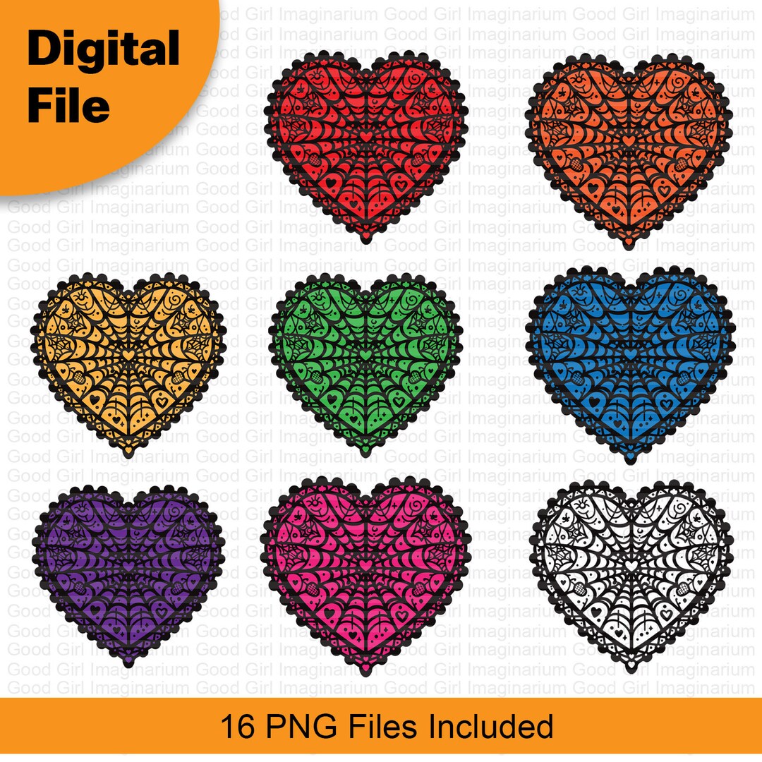 Captivating Heart-shaped Spiderweb PNG Collection – A Delight for the ...