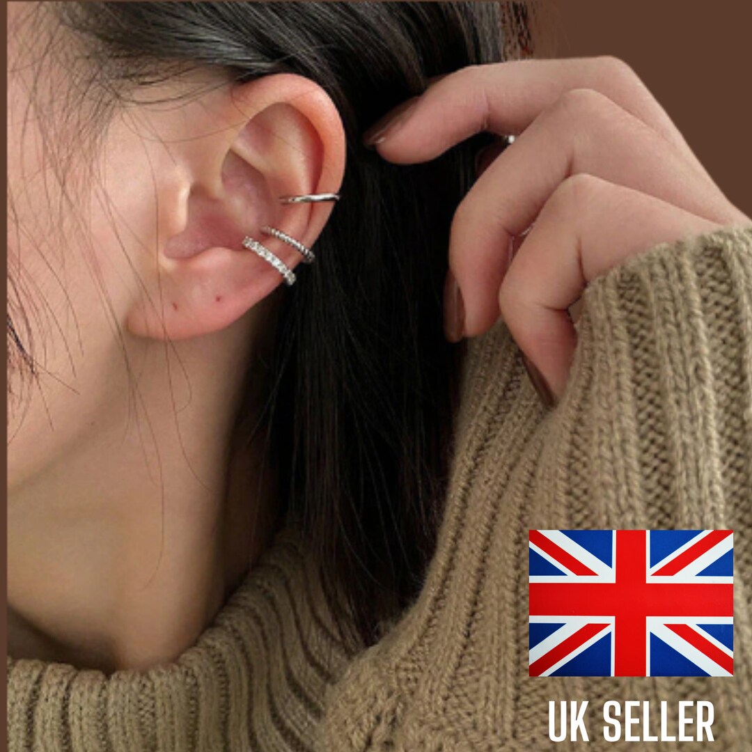 3pcs Set EAR CUFF Earrings No Pierce Crystal Cartilage Ear - Etsy UK