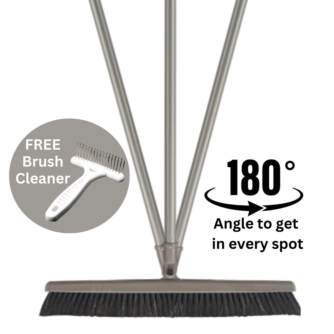 Condor Japanese Broom 180 Degrees Angle 45cm Horse Hair Brush Sweep ...