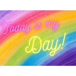 10 Printable Rainbow Affirmation Cards for All Ages - Etsy
