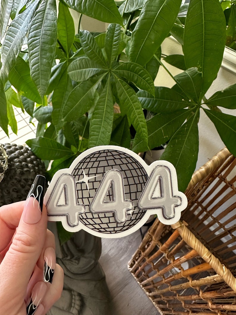 Angel Number Sticker 444, Protection, Guidance - Etsy