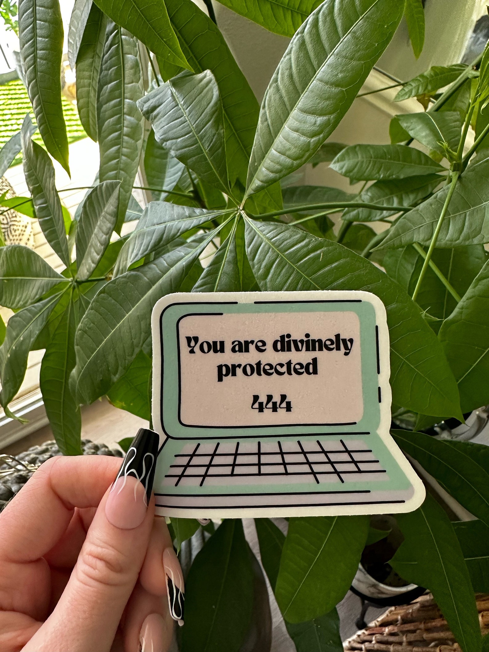 Angel Number Sticker 444, Protection, Guidance - Etsy