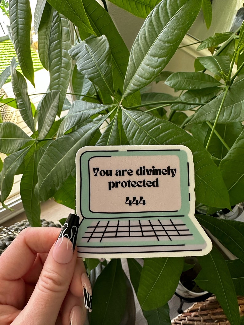 Angel Number Sticker 444, Protection, Guidance - Etsy