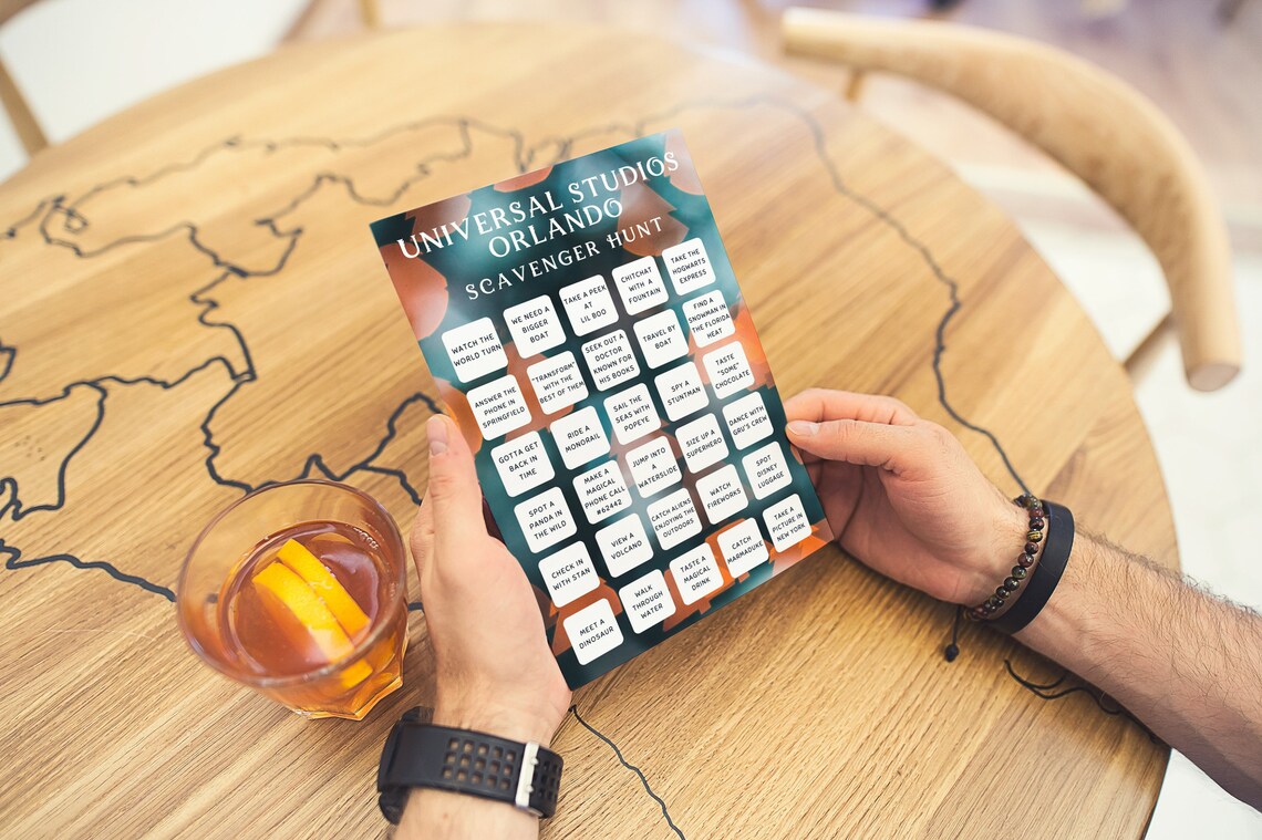 Universal Studios Orlando Scavenger Hunt - Fall/autumn - Etsy