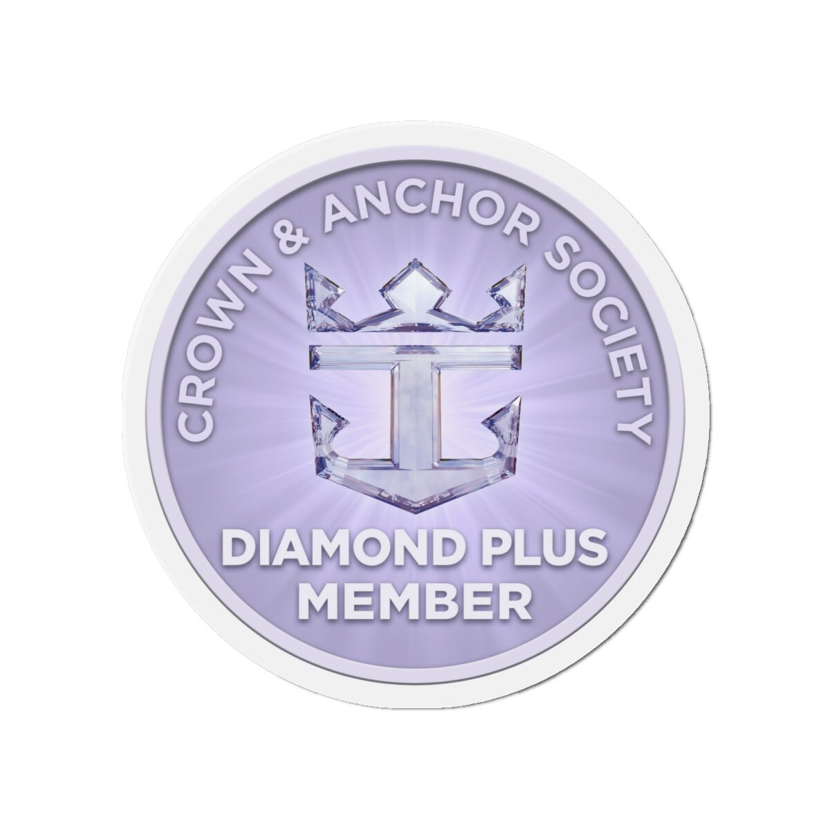 Crown and Anchor Diamond Plus Round Die-cut Magnet - Etsy