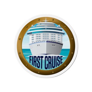 First Cruise Round Die-cut Magnet - Etsy