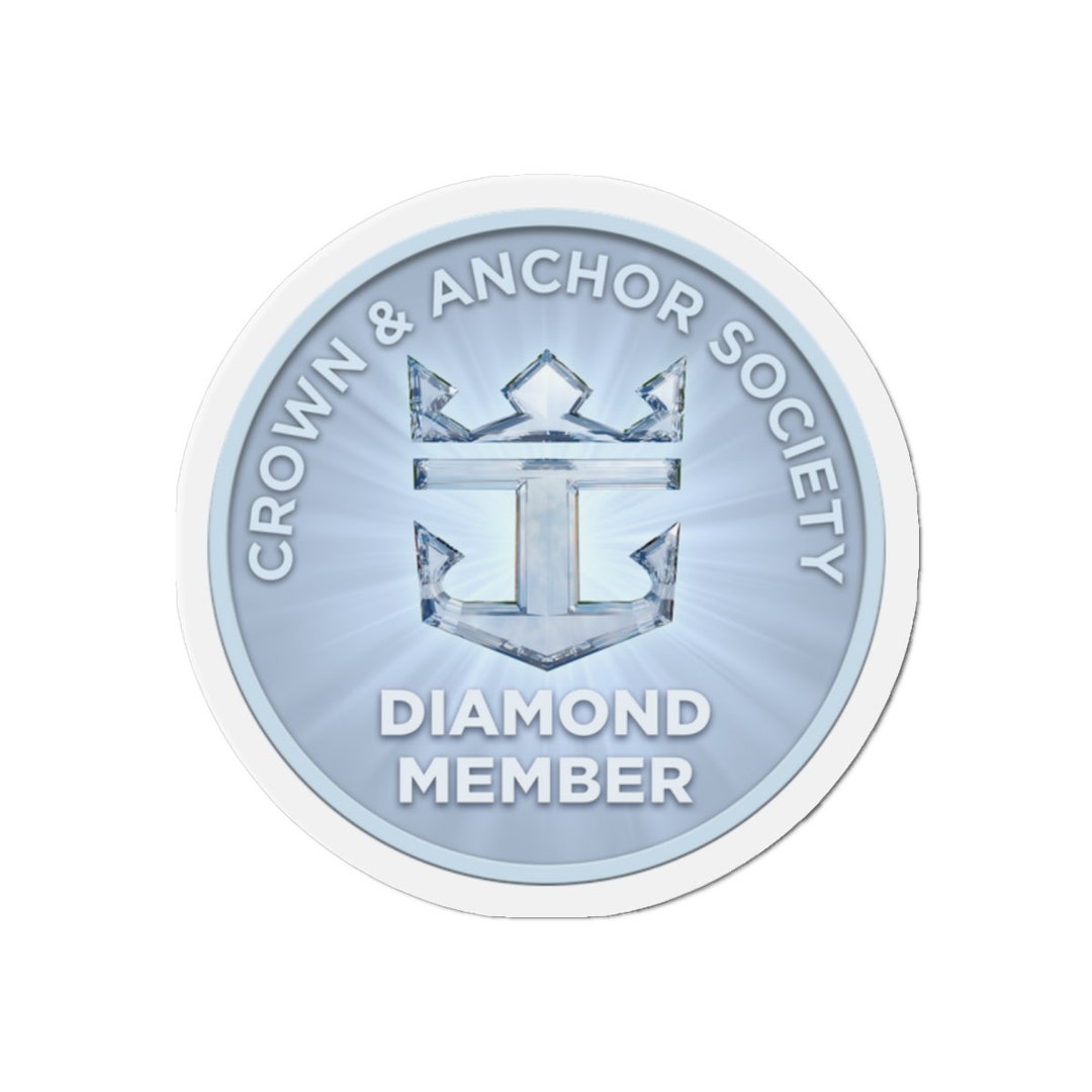 Crown and Anchor Diamond Round Die-cut Magnet - Etsy