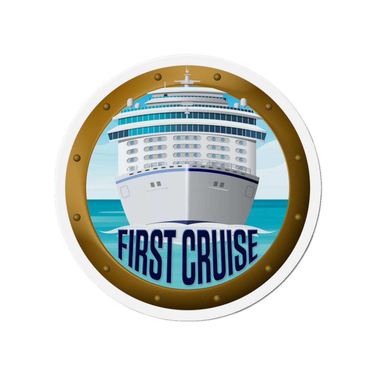 First Cruise Round Die-cut Magnet - Etsy