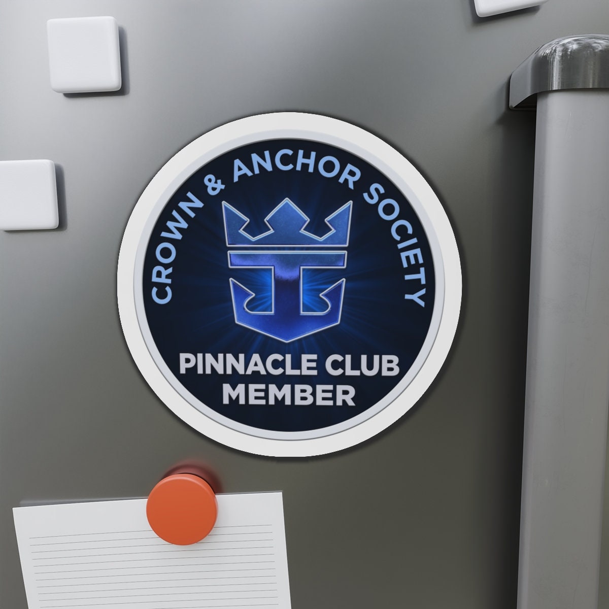 Crown and Anchor Pinnacle Round Die-cut Magnet - Etsy