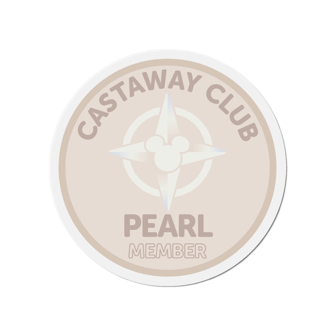 Castaway Club Pearl Member Round Die-cut Magnet - Etsy