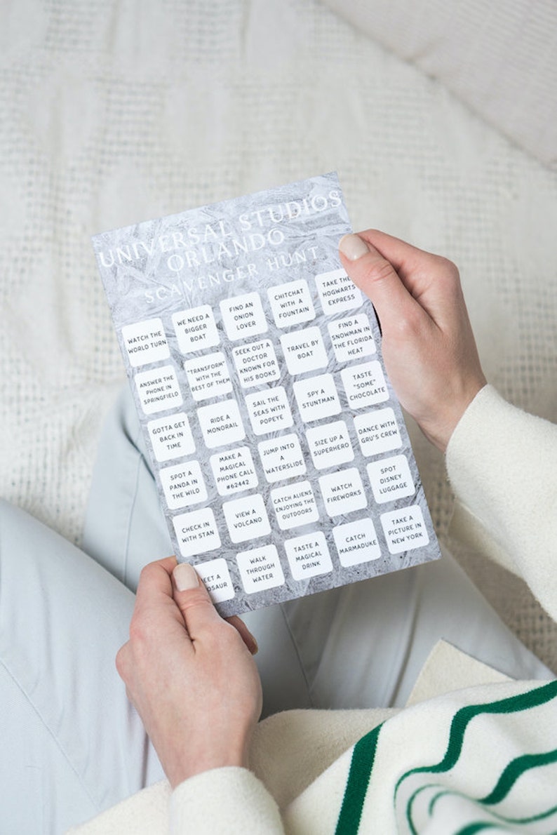 Universal Studios Orlando Scavenger Hunt - Winter - Etsy