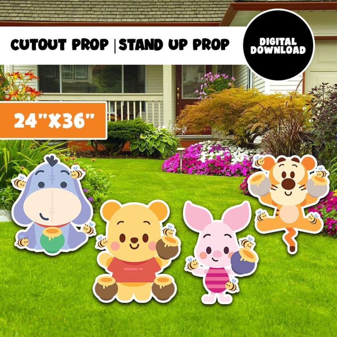 Classic Baby Winnie the Pooh Cutouts PNG Instant Download, SVG Pooh ...