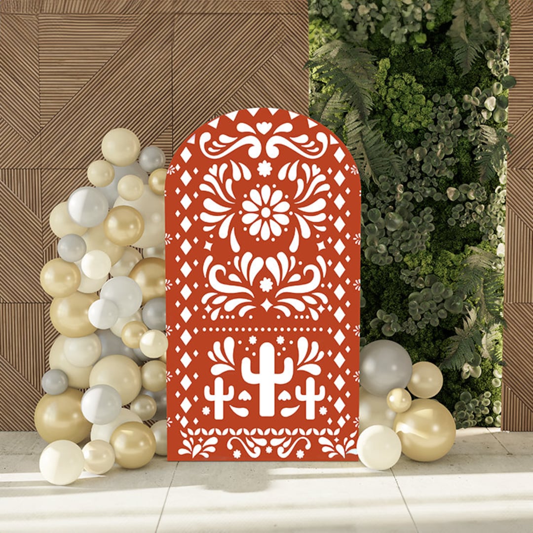 Mexican Picado Theme Chiara Arch Backdrop PNG Instant Download, Wedding ...