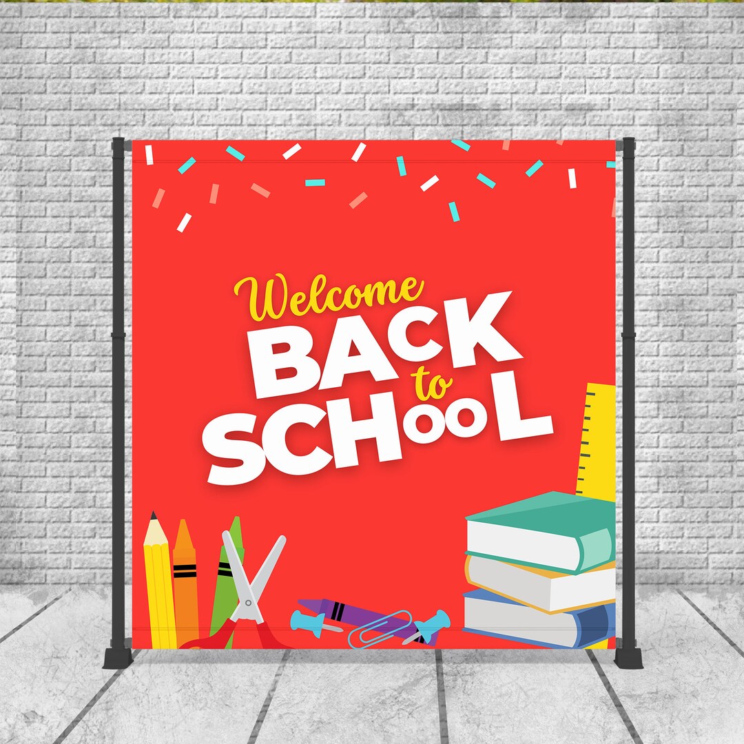 Back to School / Elementary / High School Vinyl Backdrop - Etsy