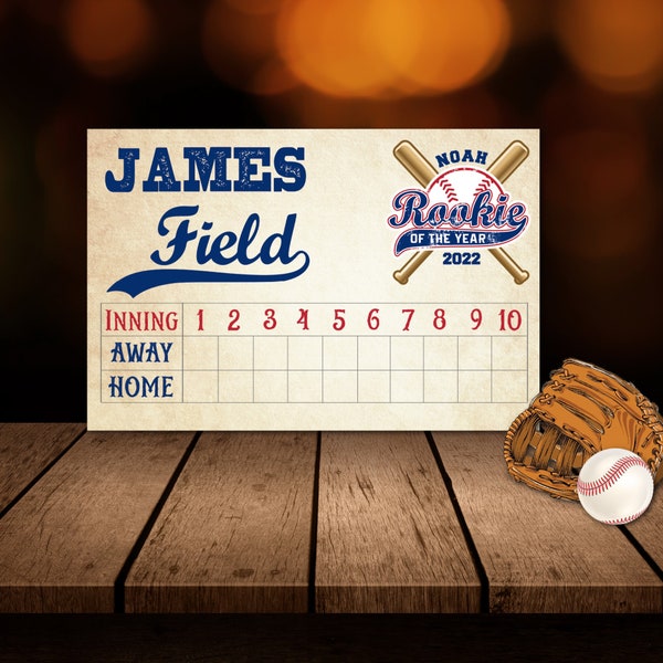 Baseball Scoreboard Cake Topper - Etsy