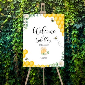 She Found Her Honey Bee Themed Bridal Shower Welcome Sign Hen - Etsy