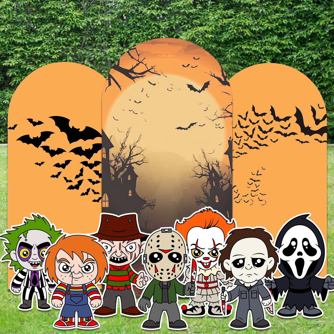 HORROR KIDS Corrugated Halloween Decorations, Spooky Night Yard Decor ...