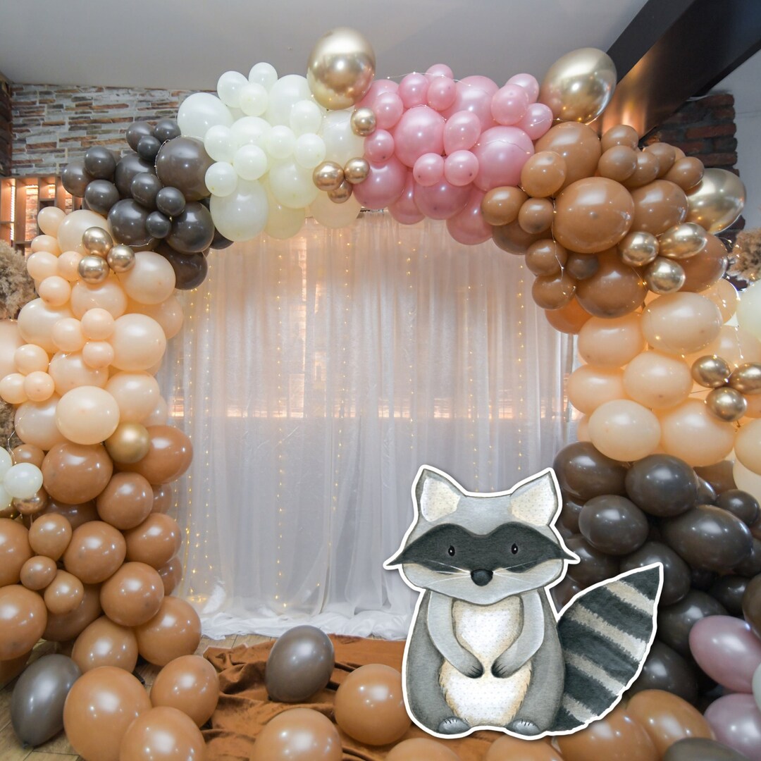 Woodland Animal Raccoon Foam Board Cut Outs, Woodland Raccoon Party ...