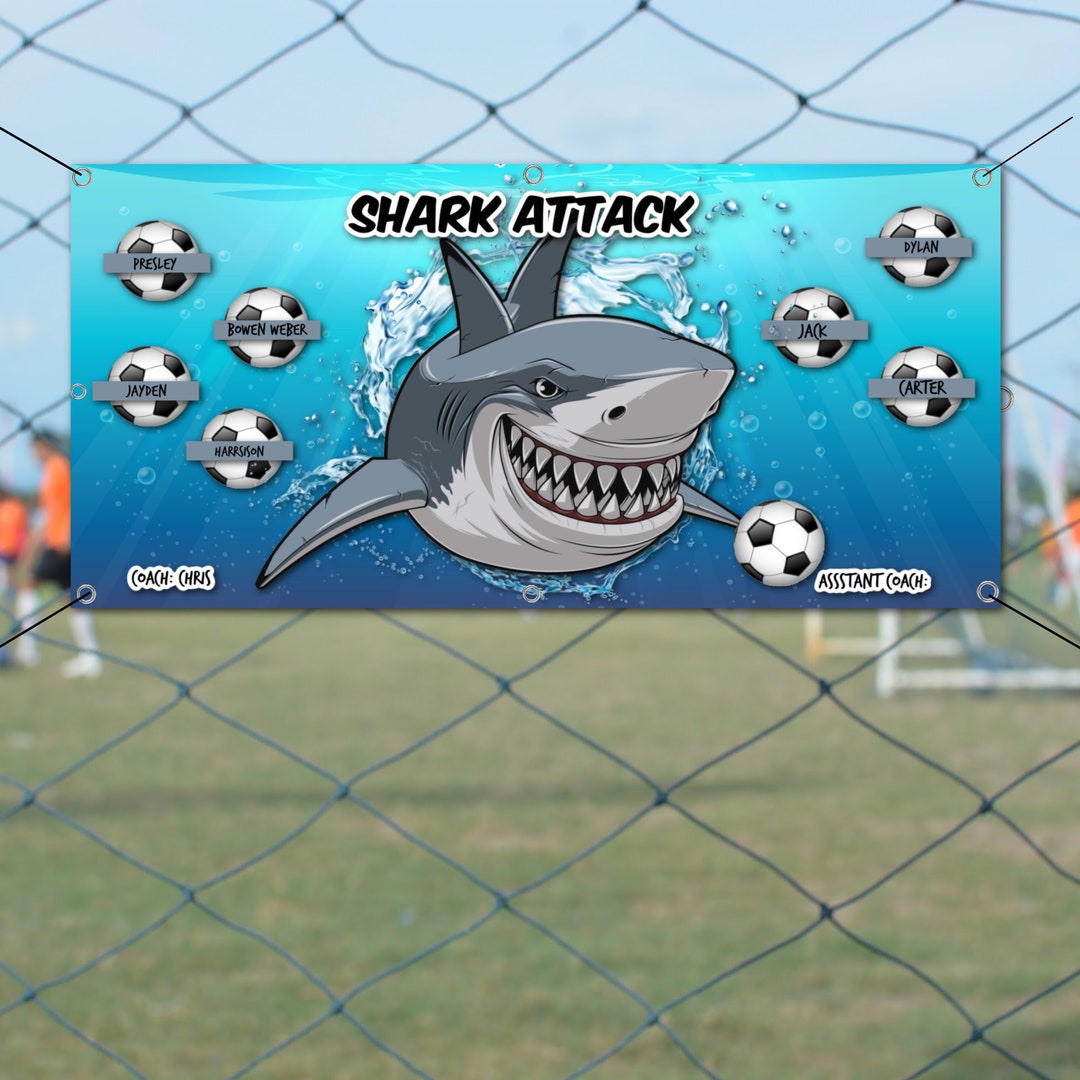 Kids Youth Soccer Team Vinyl Banner, Recreation Soccer Vinyl Banner ...