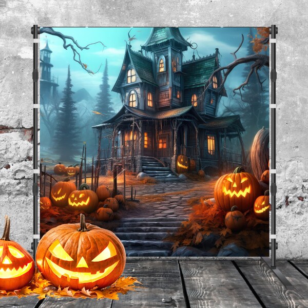 Halloween Backdrop - Etsy
