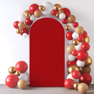 Hot Plain Red Chiara Arch Backdrop PNG Instant Download, Baby Shower ...
