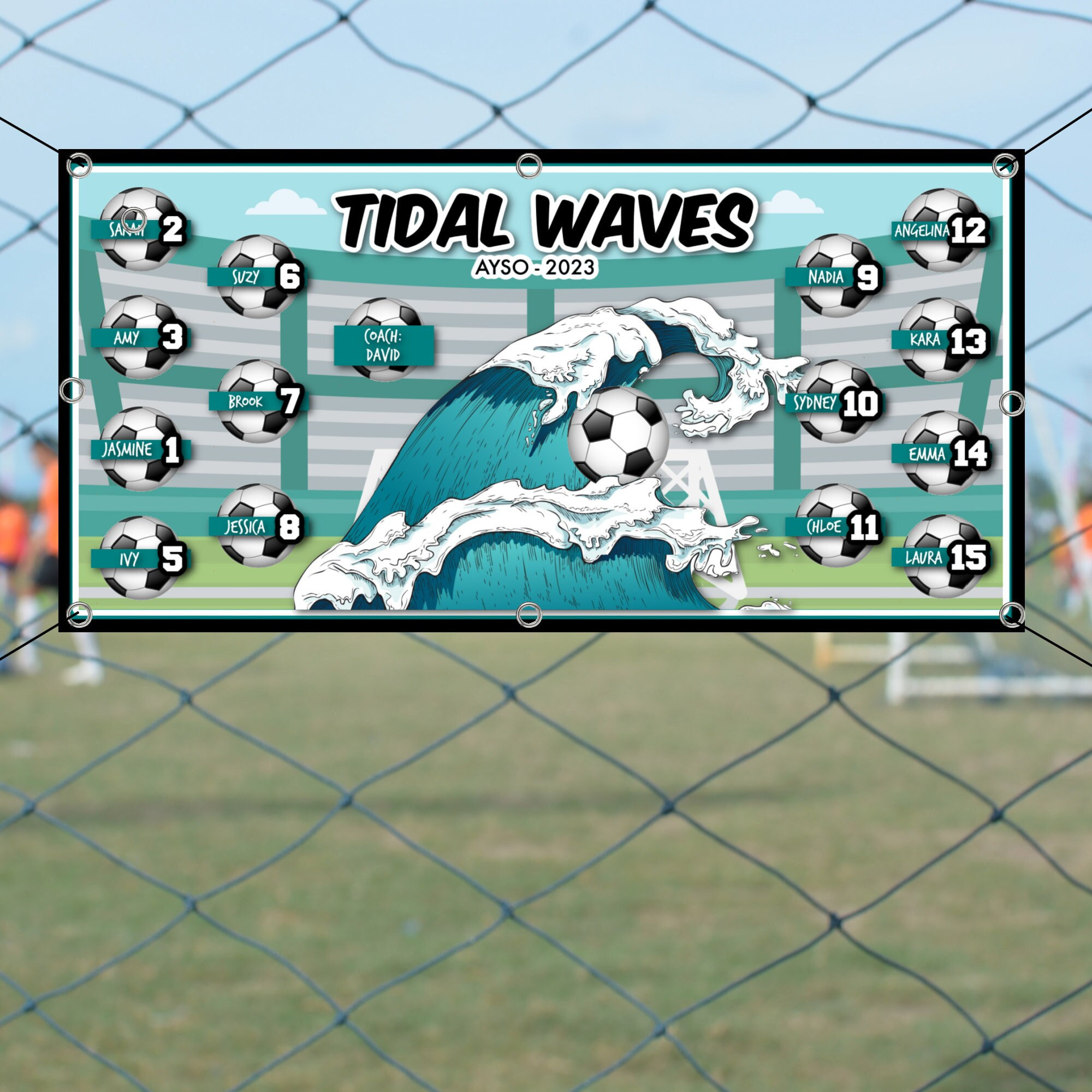 Kids Youth Soccer Team Vinyl Banner Recreation Soccer Vinyl - Etsy