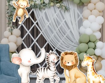 Set of 5 Farm Animal Foam Board Cut Outs, Farm Animal Party Props, Farm ...