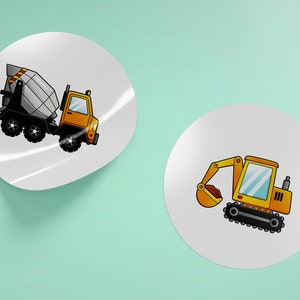 Construction Tractor Set Cutouts PNG & SVG Instant Digital Download ...