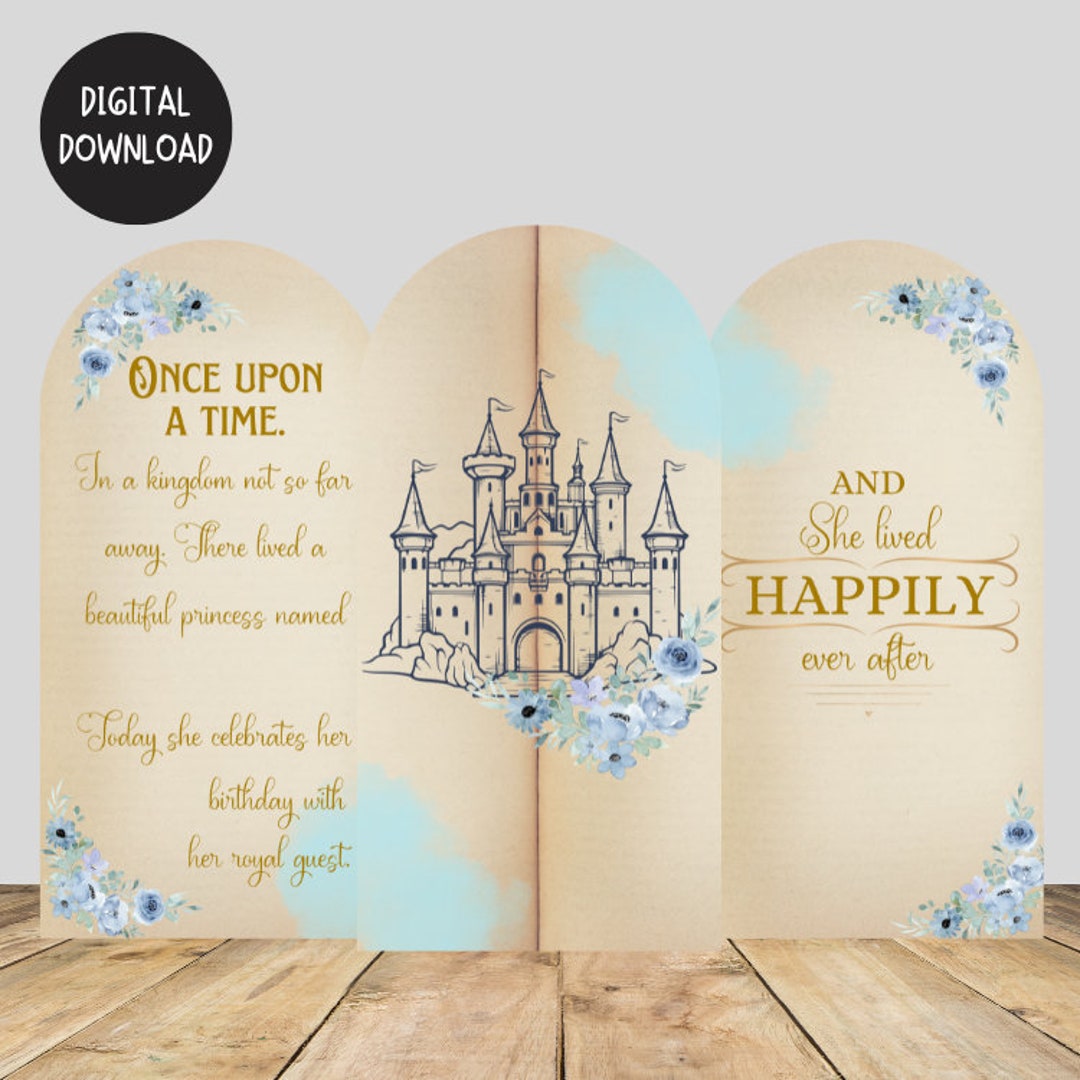 Once Upon A Time Storybook Birthday Theme Chiara Arch INSTANT DIGITAL ...