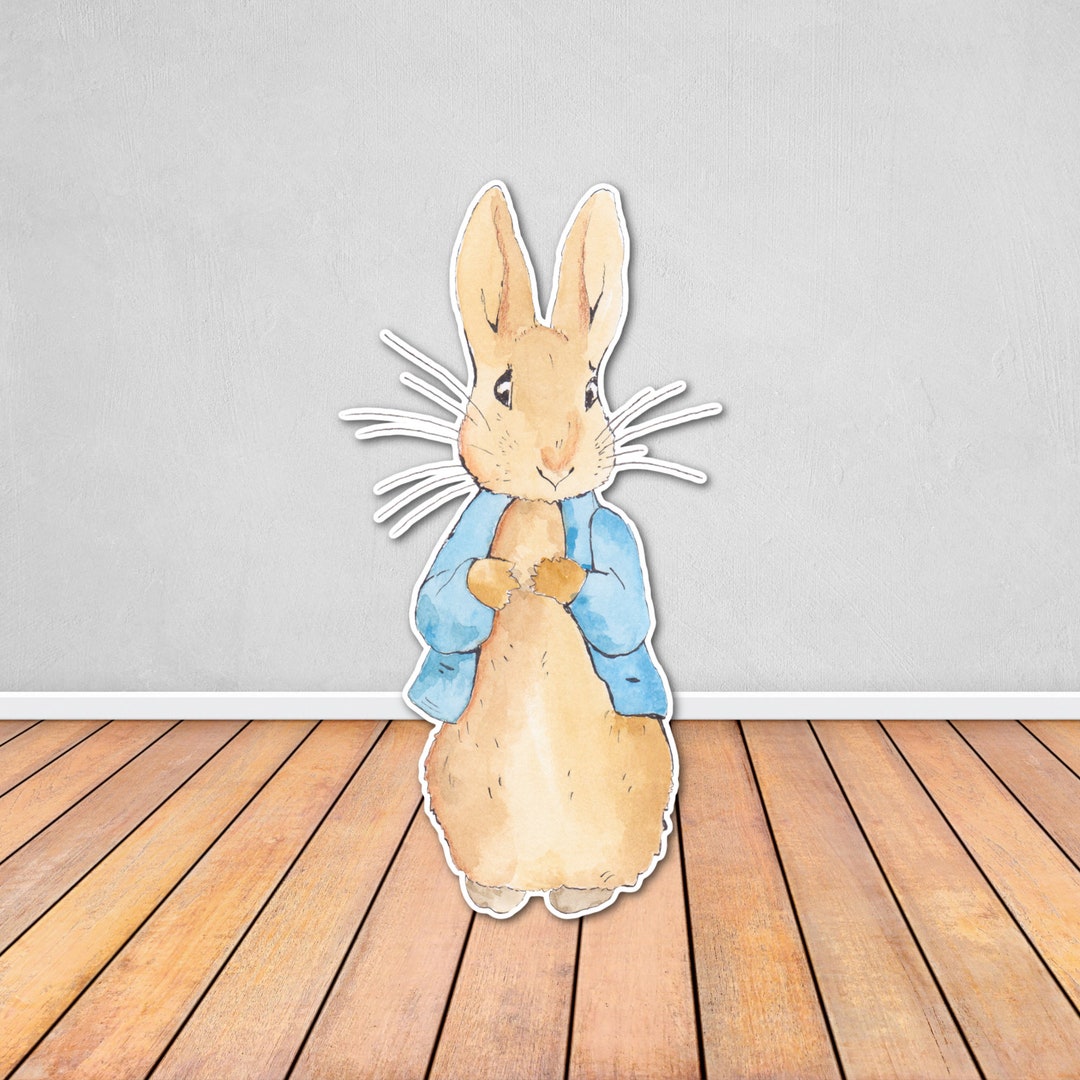 Blue Peter Rabbit Foam Board Cut Out, Peter Rabbit Baby Shower Prop ...