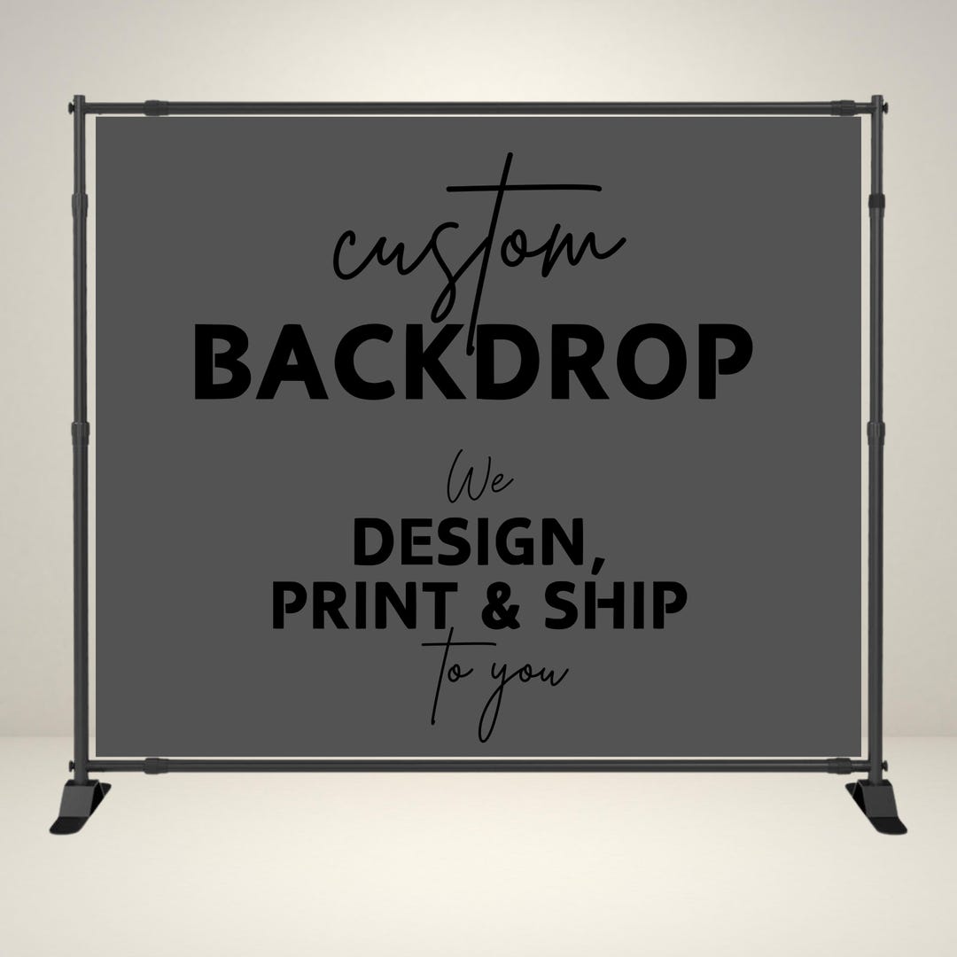 Custom Step and Repeat Backdrop | Portable Event Banner With Stand ...