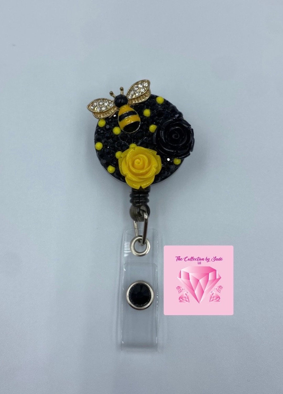 Bling Bumblebee Retractable ID Badge Reel - Etsy