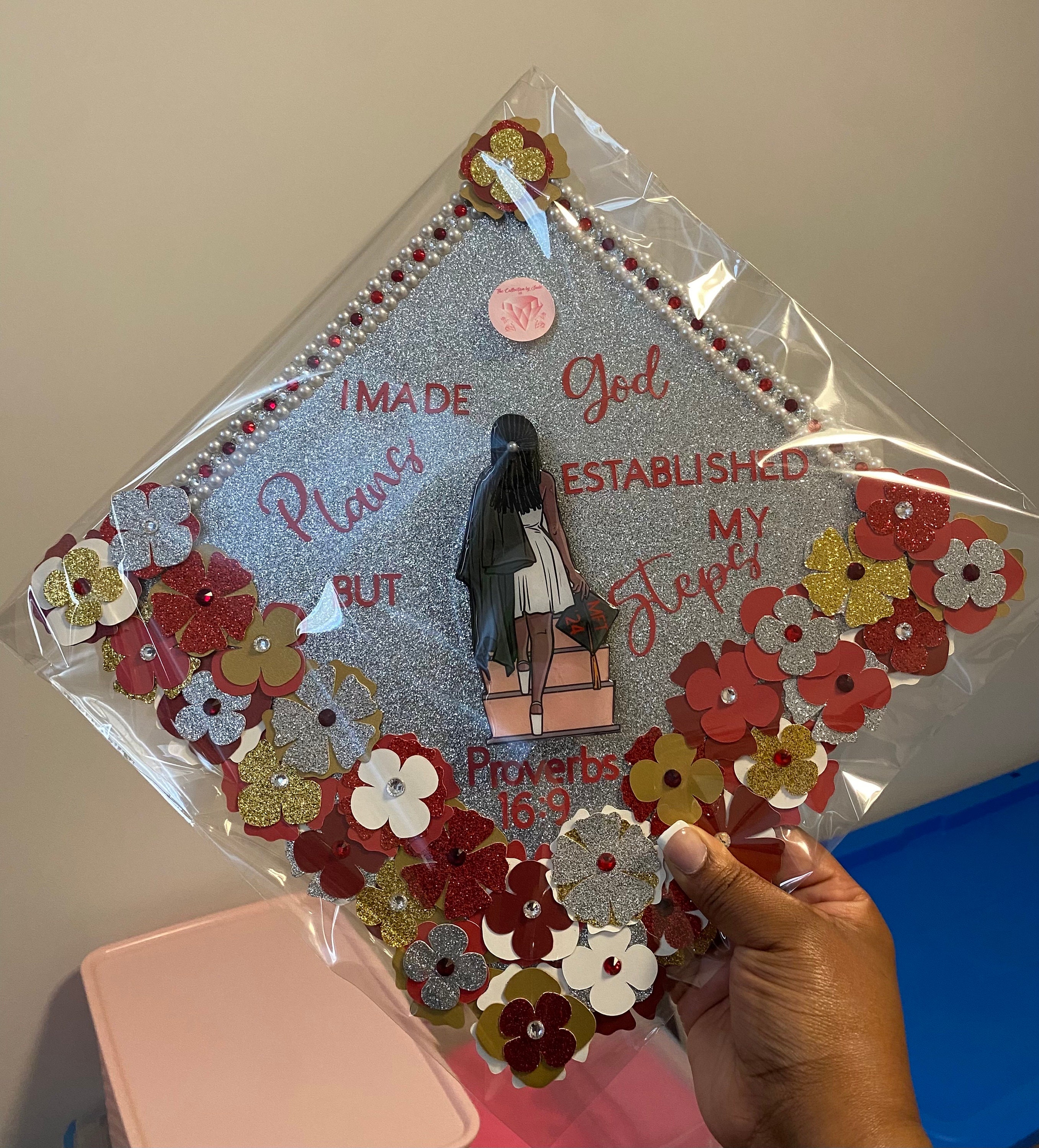 Custom Graduation Topper Cap, Rhinestone Topper, College Topper, High ...