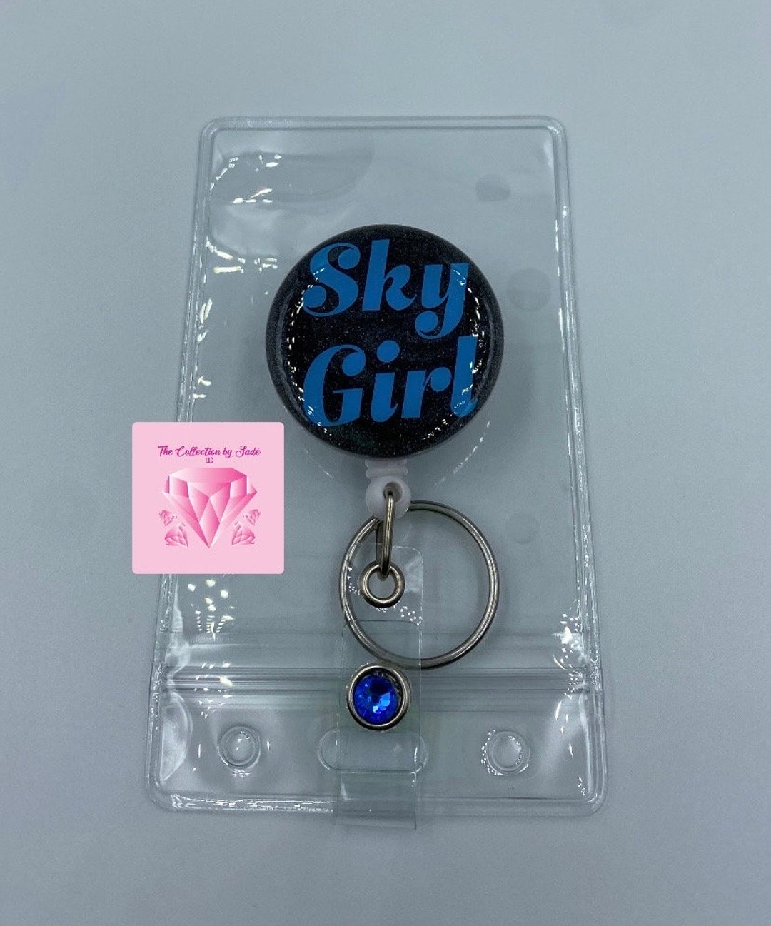 Flight Crew Badge Holder, Aviation Badge Reel, Flight Attendant Gifts ...