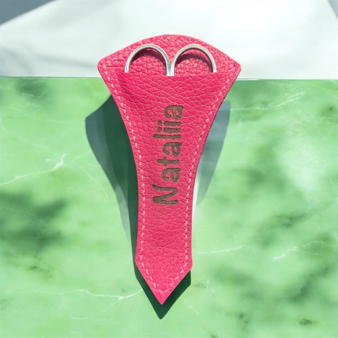 Personalized Leather Scissors Case, Leather Protection Case, Leather ...