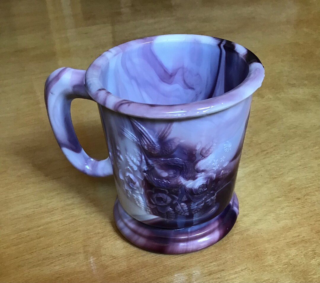Purple Slag Mug - Etsy