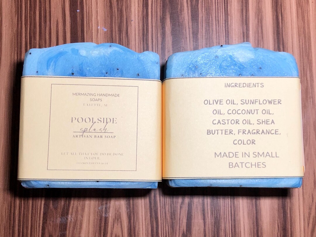 POOLSIDE SPLASH EXFOLIATING Bar Soap - Etsy